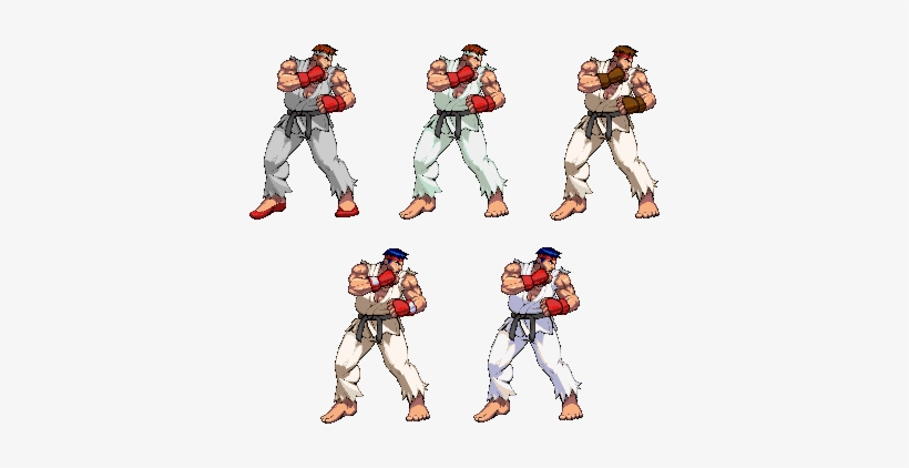 Download Ryu In Sprites From Stret Fighter-sfv - Ryu Third Strike ...