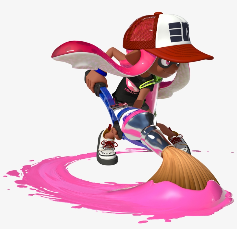 Download Inkbrush - Ink Brush Splatoon 2 | Transparent PNG Download ...