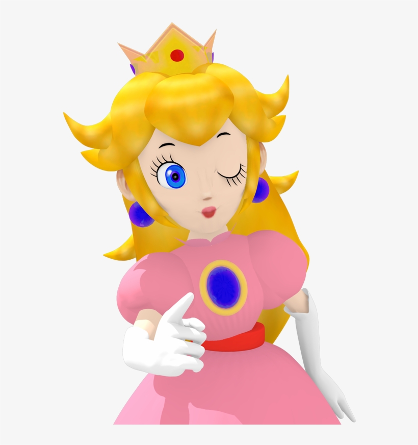 Picture - Princess Peach In Super Mario 64 PNG Image | Transparent PNG ...