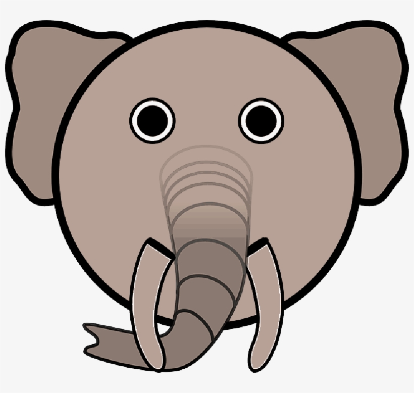 Elephant Face Cartoon
