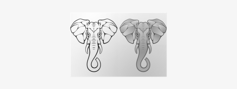 Elephant Head Outline PNG Image | Transparent PNG Free Download on SeekPNG
