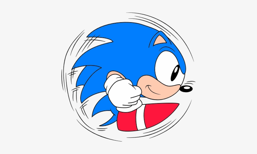 Classic Sonic Roll-120px - Sonic Rolling PNG Image | Transparent PNG ...
