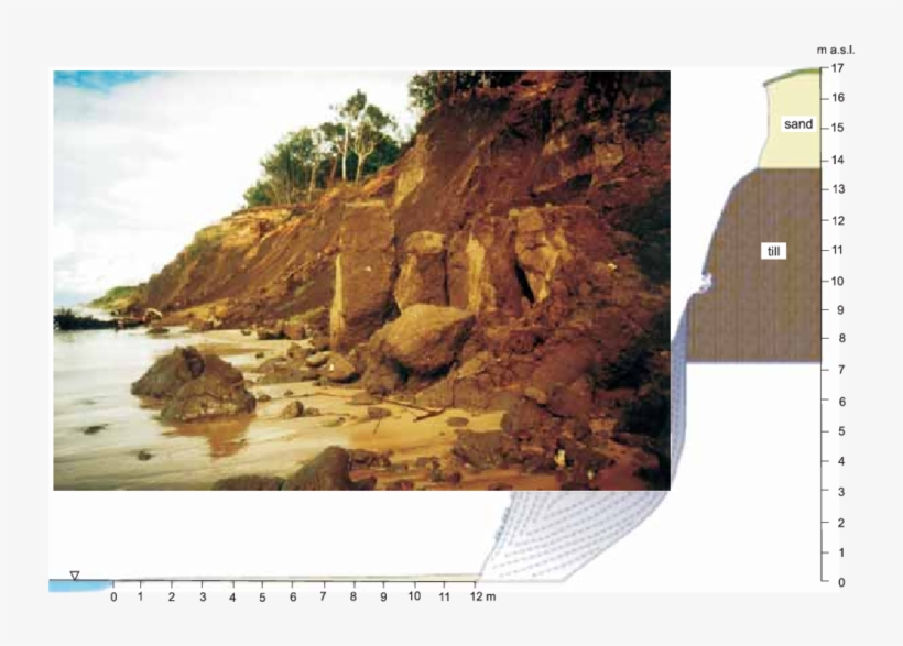 Download Geological Profile Of The Cliff Dominated By Tills - Outcrop ...