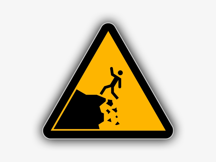 Download Danger Cliff Sign Png | Transparent PNG Download | SeekPNG