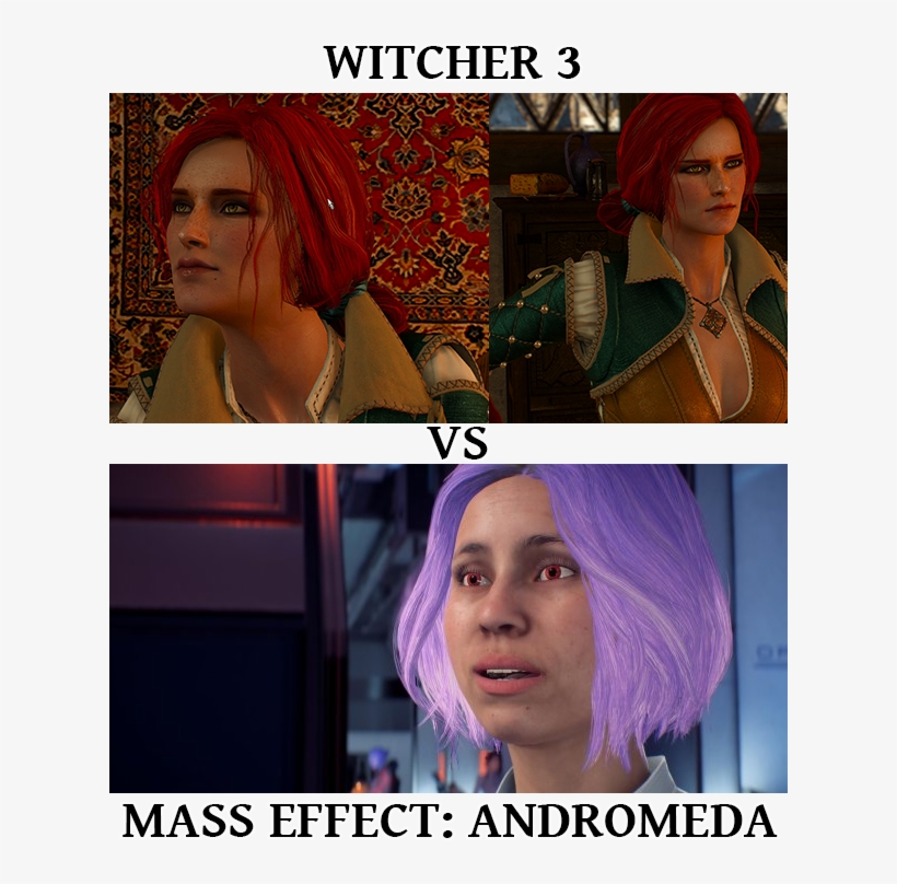 Witcher 3 Vs Mass Effect - Witcher 3 Vs Mass Effect Andromeda PNG Image ...