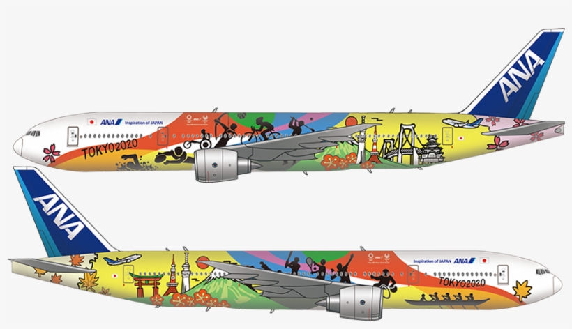 Design From The Side Of The Aircraft - Ana PNG Image | Transparent PNG ...