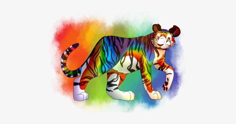 Rainbowtiger - Tiger PNG Image | Transparent PNG Free Download on SeekPNG