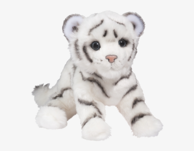 Douglas Silky White Tiger Cub - Small White Tiger Stuffed Animal PNG ...