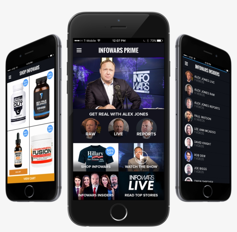 Infowars Live » Alex Jones' Infowars - Iphone PNG Image | Transparent ...