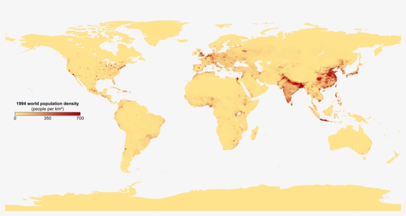 Population Density With Key - World Population Density Dot Map PNG ...