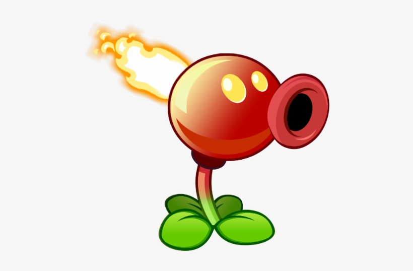 Fire Pea - Plants Vs Zombies Fire PNG Image | Transparent PNG Free ...