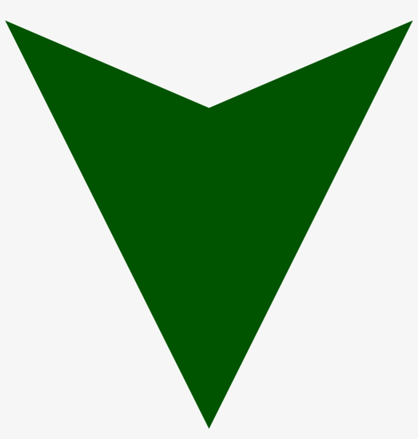 Download Dark Green Down Arrow - Dark Green Arrow Png | Transparent PNG Download | SeekPNG