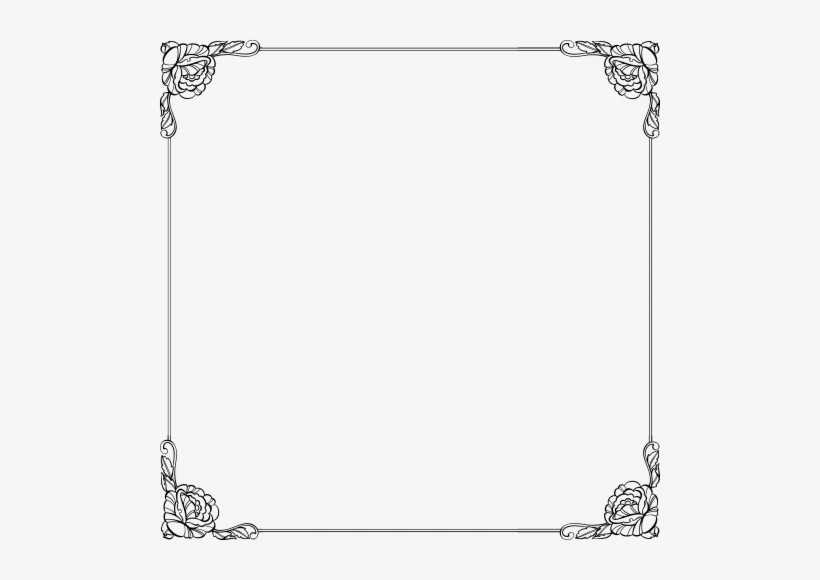 Download Wedding Card Borders Png - Square Border Designs Png ...