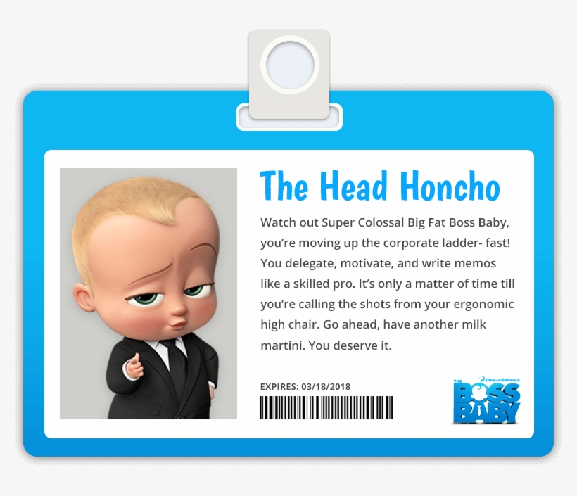 Download Download And Share - Boss Baby Quotes Movie | Transparent PNG ...