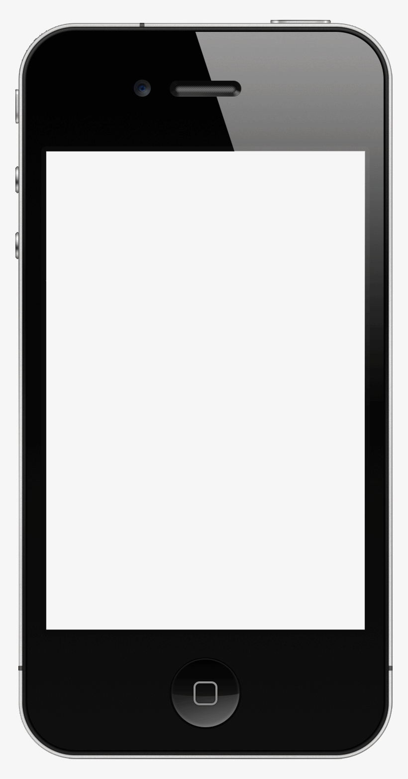 Download Black Iphone Blank Template - Smartphone Silhouette ...
