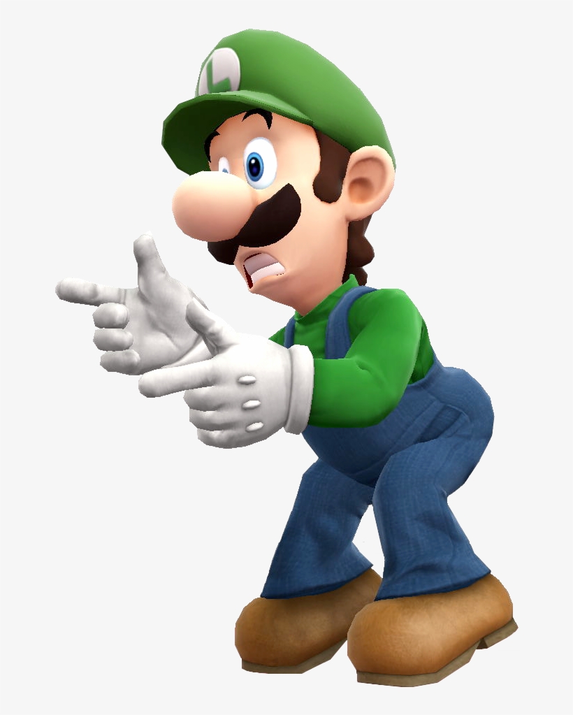 Download Luigi Transparent Cartoon - Luigi Scared Transparent ...