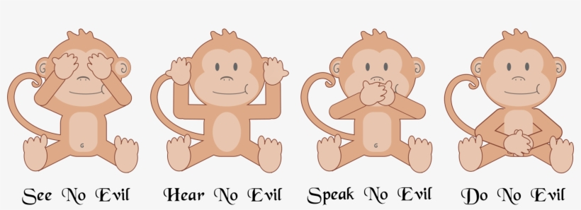 Three Wise Monkeys The Evil Monkey Computer Icons Drawing - Monkey Do ...