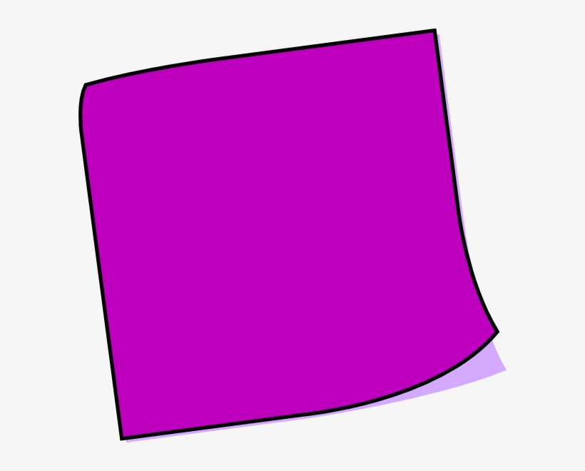 Download Clip Art At Clker Com Vector Online - Purple Sticky Note ...