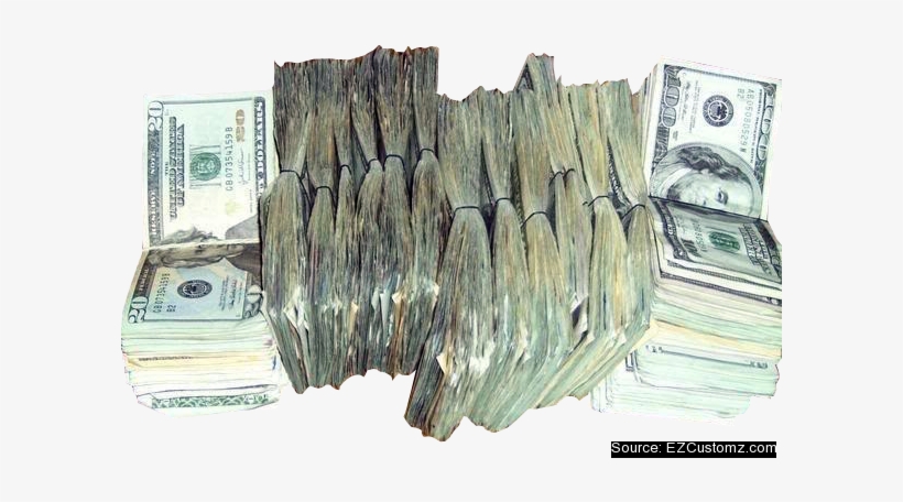 Download Money Stacks 2 - Rubber Band Money | Transparent PNG Download ...