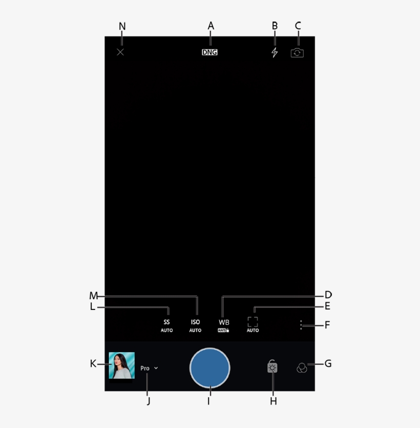Capture Interface Options In Pro Mode - Android PNG Image | Transparent ...