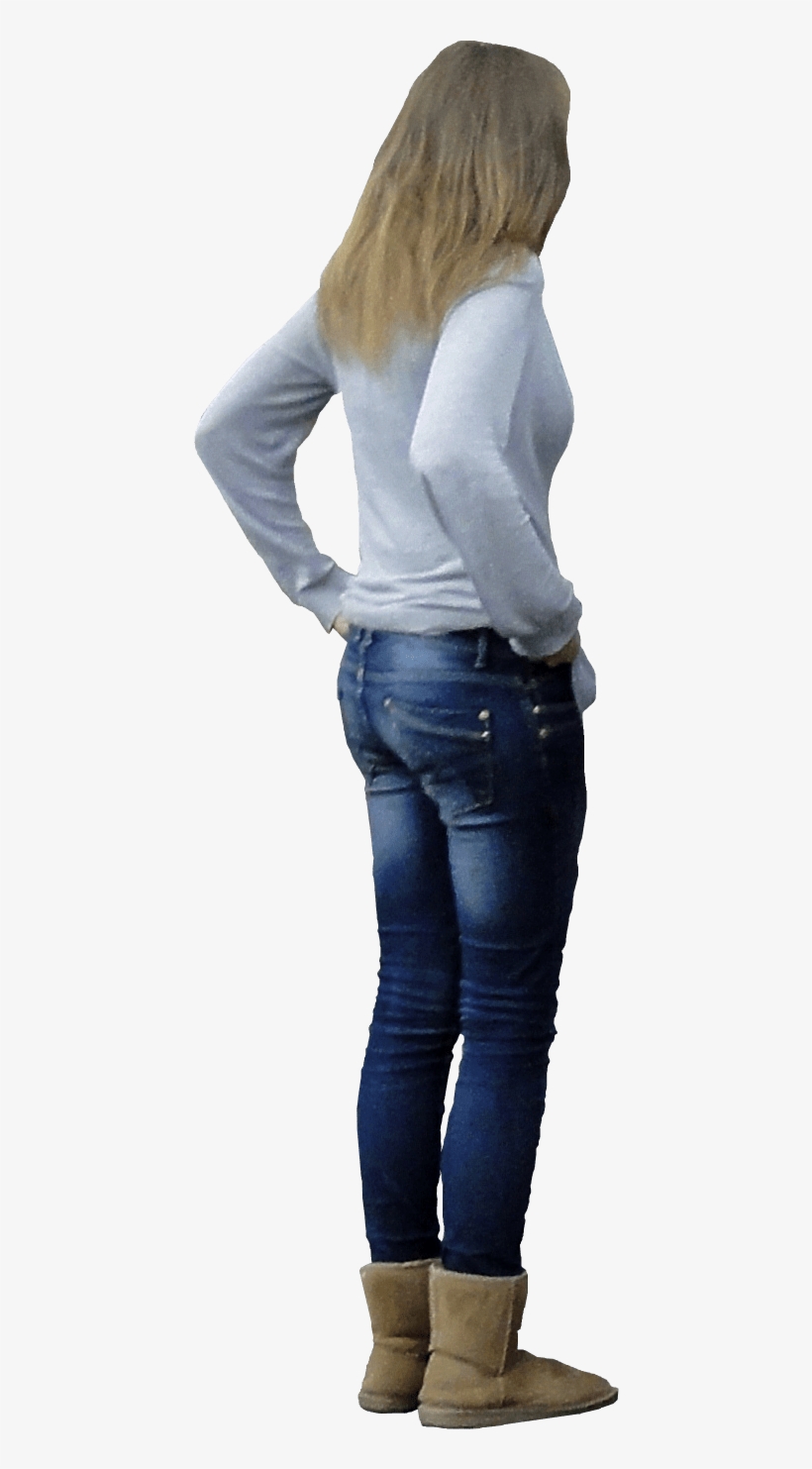Download Standing Girl In Jeans2 | Transparent PNG Download | SeekPNG