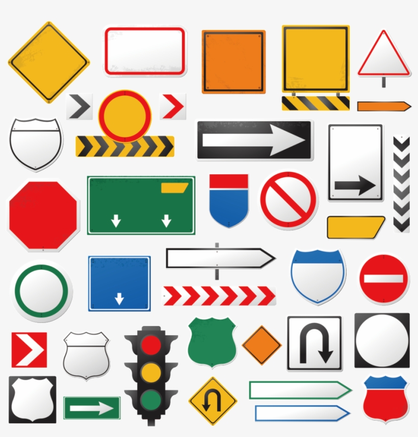 Blank Road Signs Test