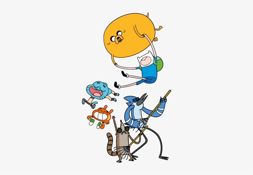 Regular Show And Adventure Time And Gumball Wallpaper