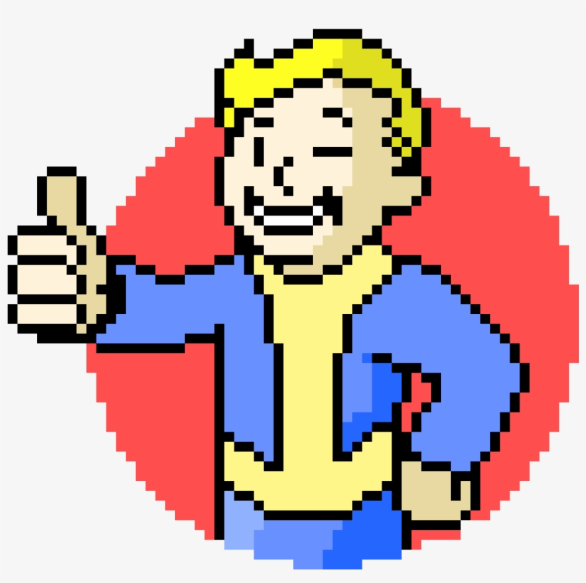 Fallout Boi - Pixel Art PNG Image | Transparent PNG Free Download on ...