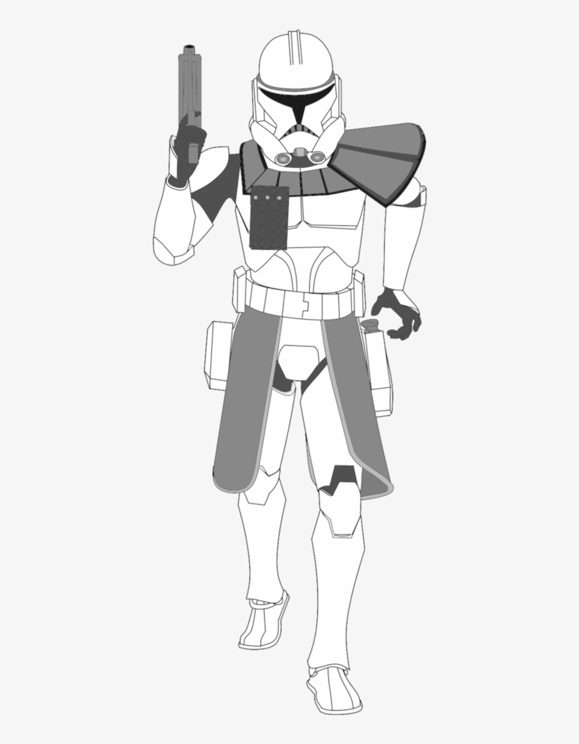 Mid Phase Clone Trooper By Fbombheart On Deviantart - Cartoon PNG Image ...