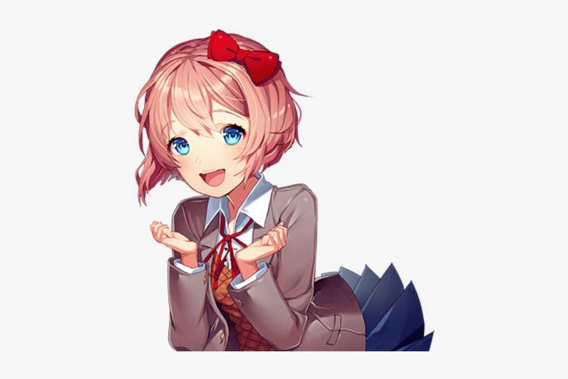 Click To Edit - Sayori From Doki Doki PNG Image | Transparent PNG Free Download on SeekPNG