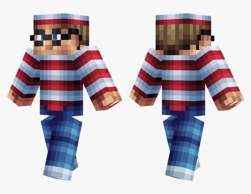 Download Waldo - Boss Steve Minecraft Skin | Transparent PNG Download ...