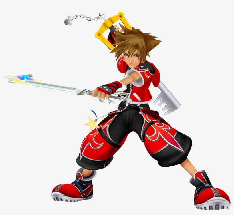 Wisdom Form - Kingdom Hearts Sora Red PNG Image | Transparent PNG Free ...