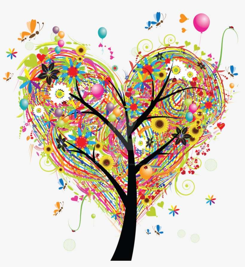 Colourful Tree - Transparent Tree Colorful PNG Image | Transparent PNG ...