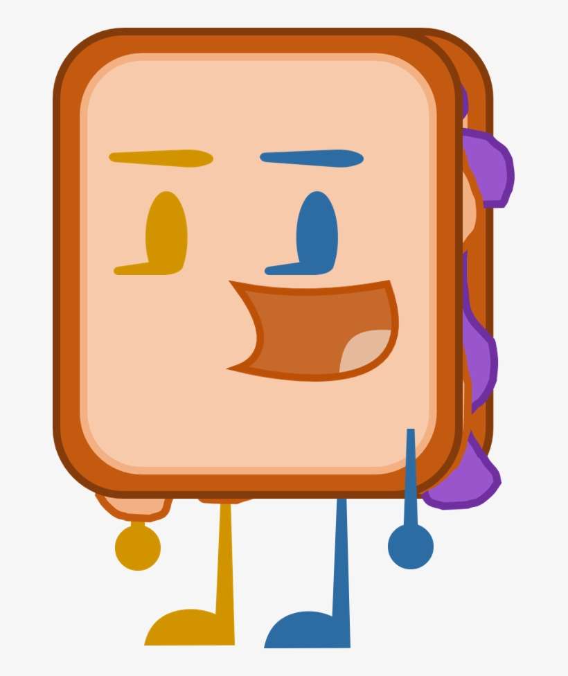 Jelly Peanut Butter Sawduich - Peanut Butter Bfdi PNG Image ...