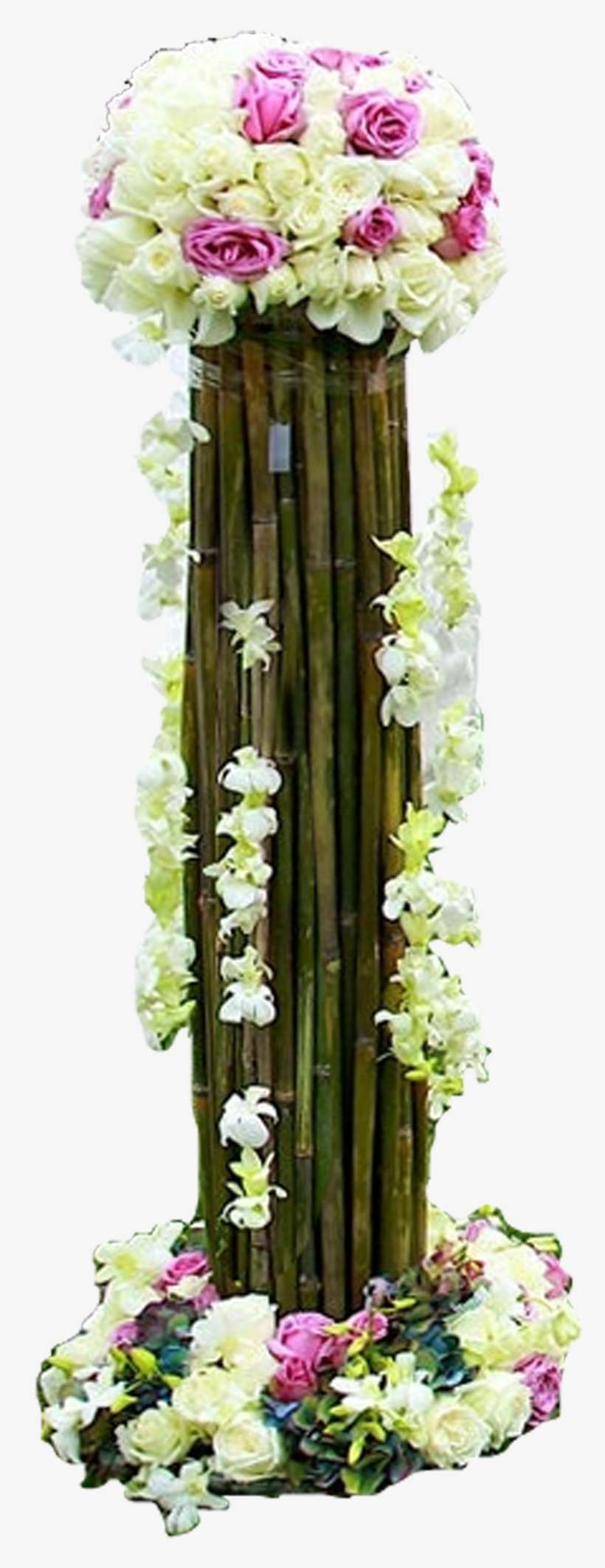 Flower Ceremony Column Transprent Png - Columna De Flores Png PNG Image ...