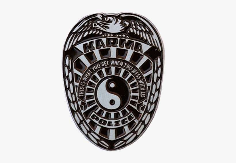 Download Image Of Karma Police Badge - Emblem | Transparent PNG ...