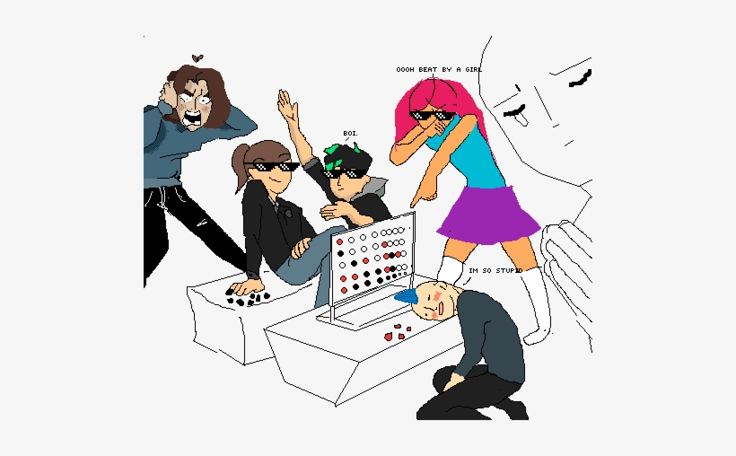 Connect 4 Collab - Cartoon PNG Image | Transparent PNG Free Download on ...