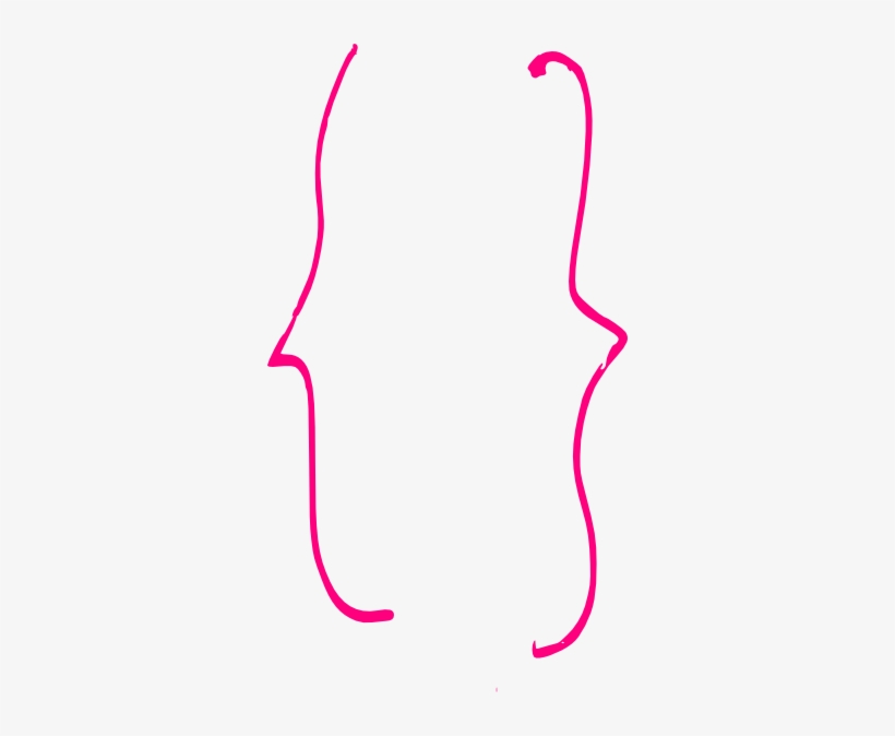 Image Library Stock Pink Curly Small Clip Art At Clker - Pink Bracket ...