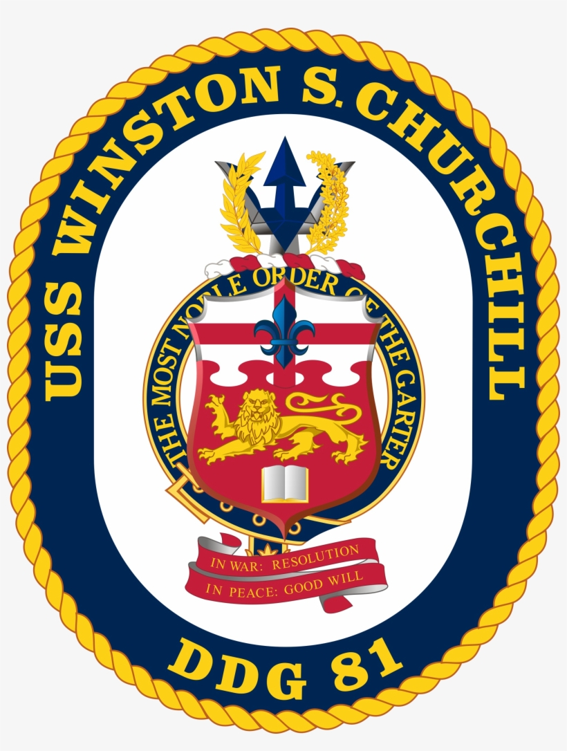 Uss Winston Churchill Ddg-81 Crest - Uss Forrest Sherman Ddg 98 PNG ...