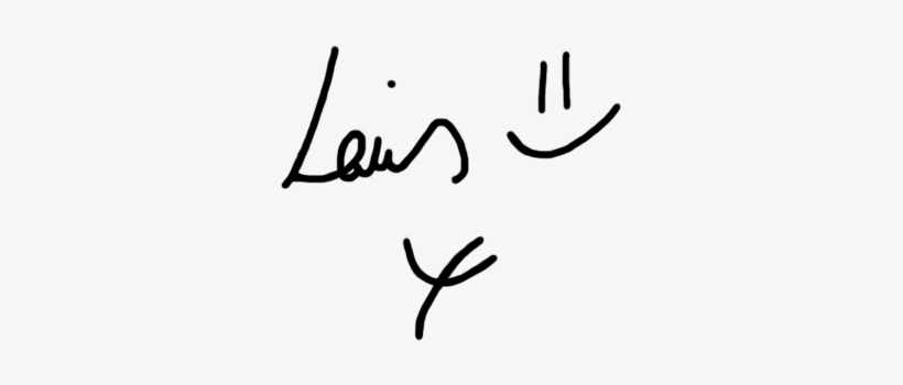 Download Louis Tomlinson's Signature - Louis Tomlinson Autograph Png ...