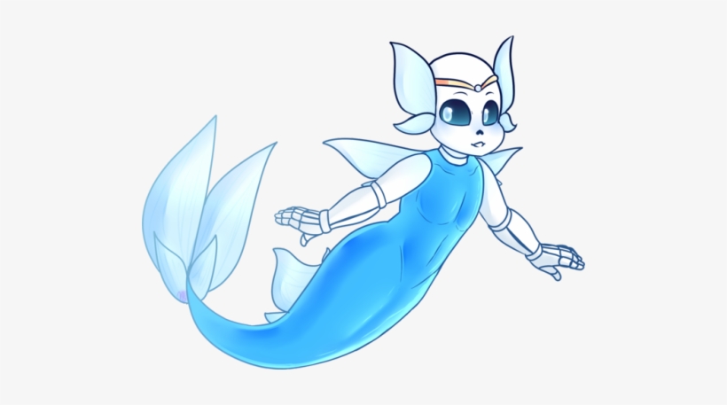 Been Seeing A Ton Of Skelemermaids, So I Decided To - Mermaid Sans PNG ...