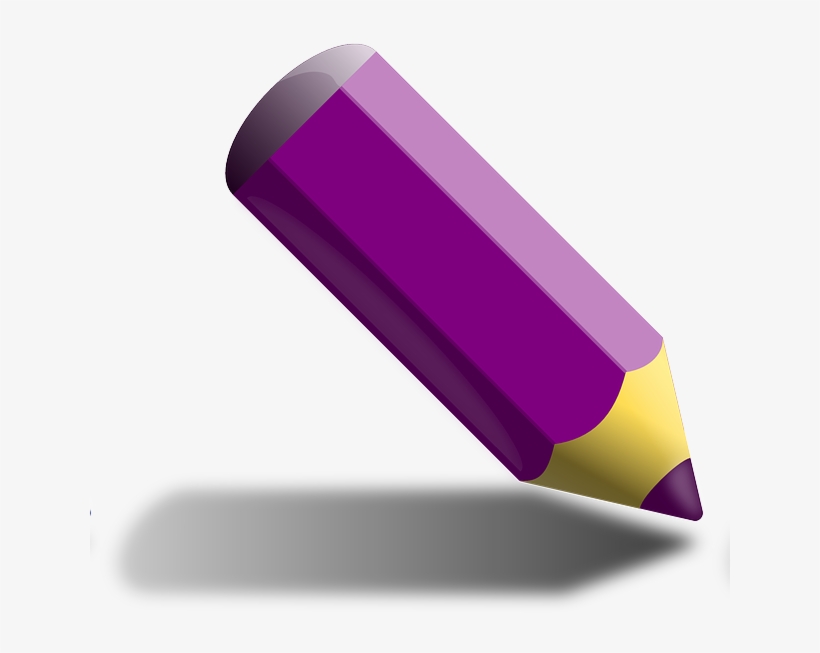 Crayon Colored Pencil, Colored Crayon, Pencil, Violet - Purple Colored ...