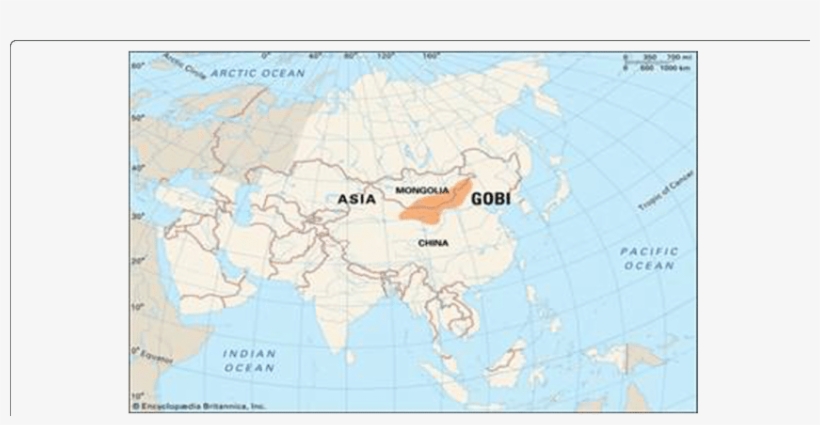 Download Map Of The Gobi Desert - Gobi Desert | Transparent PNG ...
