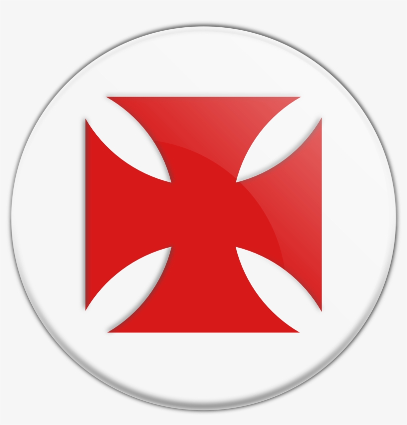 Templar, Cross, Red, Button, Sticker, Symbol, Christian - Old English ...