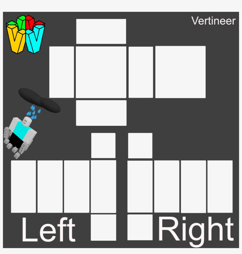 Vertineer Shirt Template Shaded Roblox Shirt Template PNG Image 