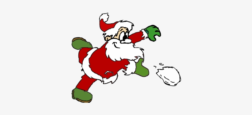 Picture Free Library Santa Throwing Color Holiday Christmas - Santa ...