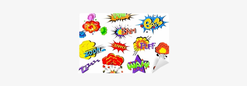 Vector Illustration Of Collection Of Comic Book Explosion - Comic Book ...