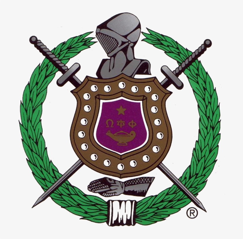 The Rho Nu Chapter Of Omega Psi Phi - Omega Psi Phi Official Shield PNG ...