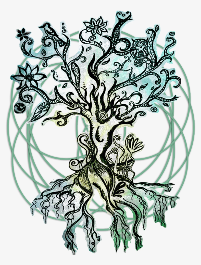 Coloured Psychedelic Tree By Fairytale - Psychedelic Tree Png PNG Image ...