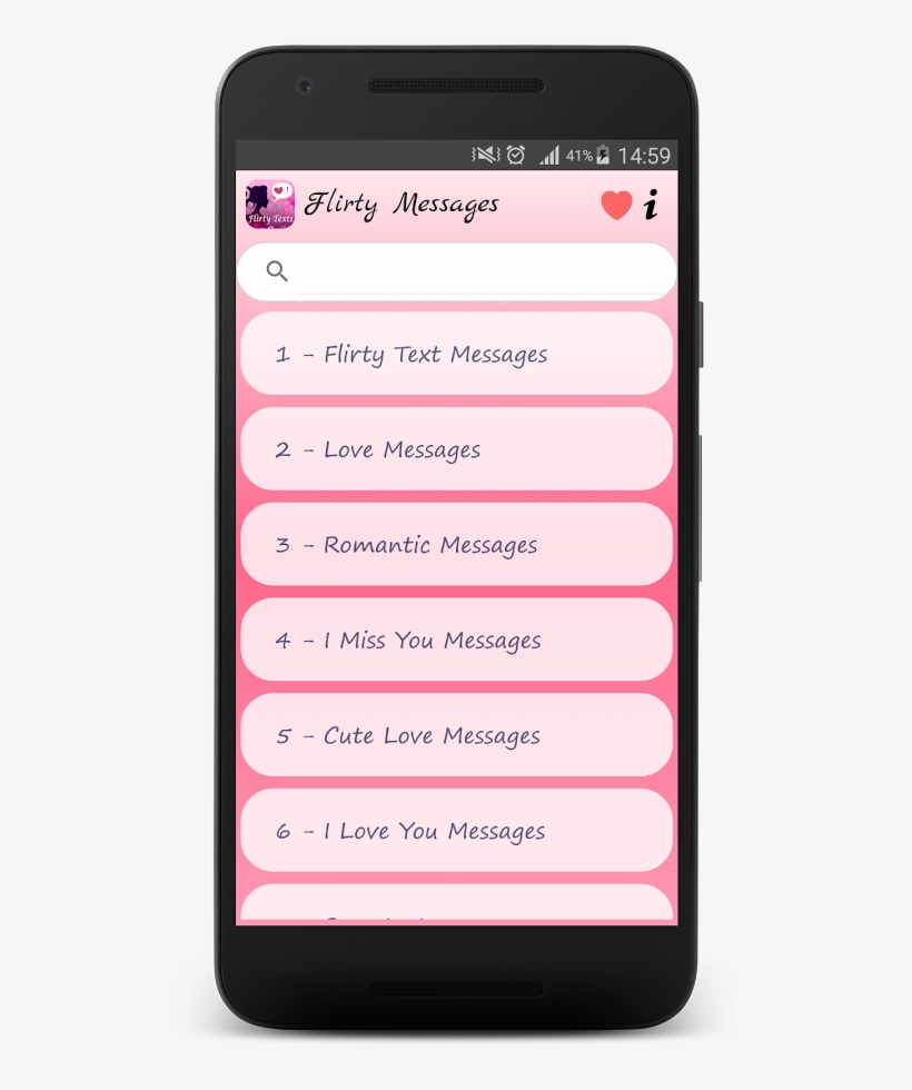 Flirty Texts For Android - Cute Crush Love Quote PNG Image ...